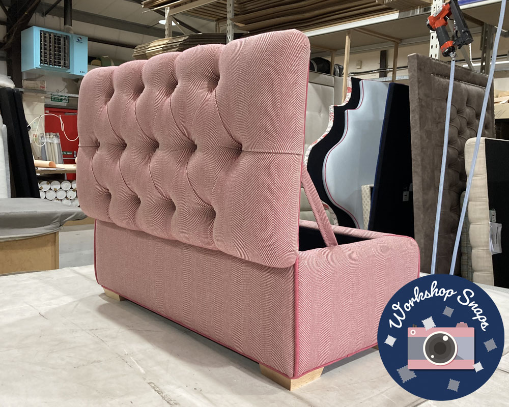 Footstools and Ottomans in Sanderson Fabric - The Ottoman Workshop